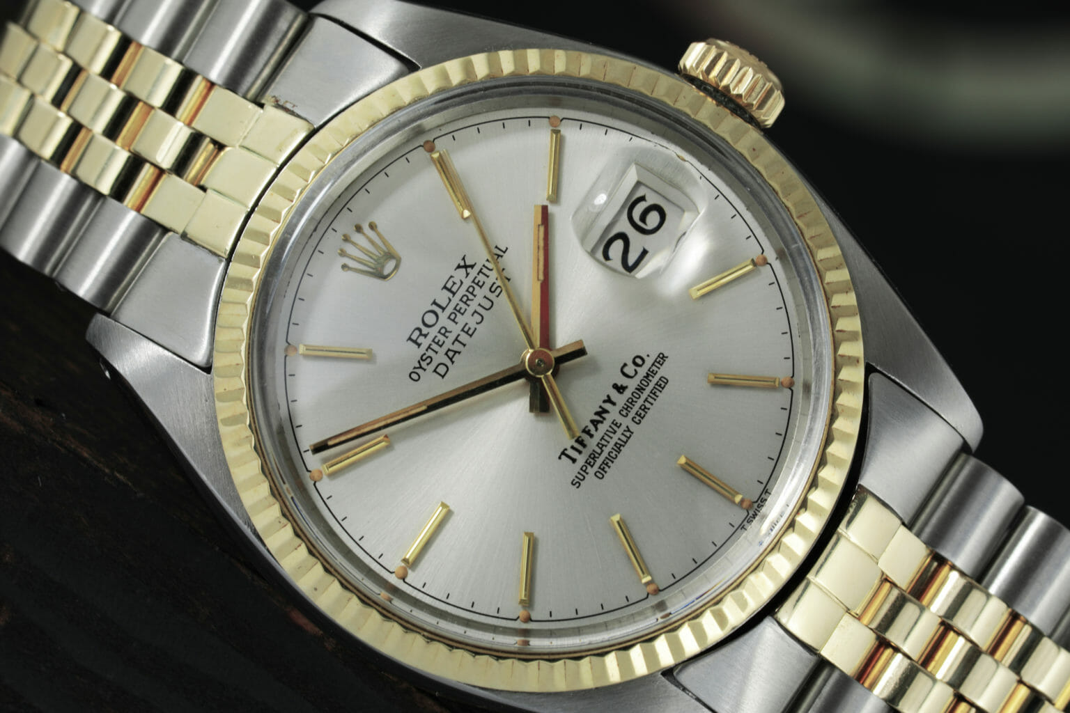 ROLEX DATEJUST REF. 16013 ACCIAIO ORO CON QUADRANTE TIFFANY & CO ...