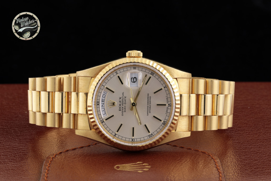 Rolex Daydate ref. 18238 NOS Box and Papers - Vintage Watches - Stefano ...